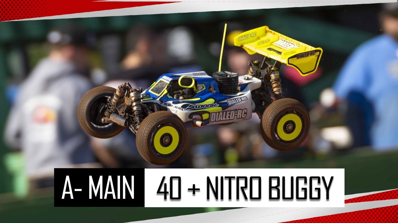 EXALT 40 + NITRO BUGGY | A - MAIN | MILLS POND RC RACEWAY - YouTube