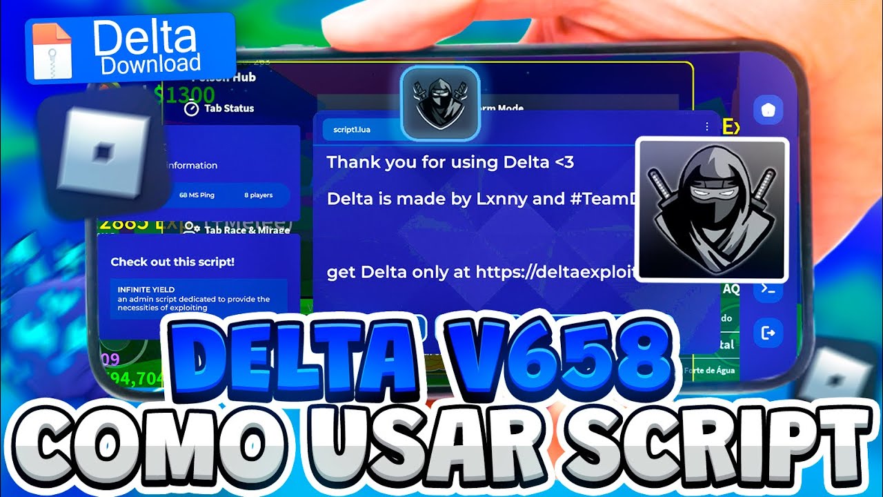 Como Baixar o Executor DELTA SEM KEY e Colocar SCRIPT Blox Fruits (CELULAR) | Instalar/Usar ...
