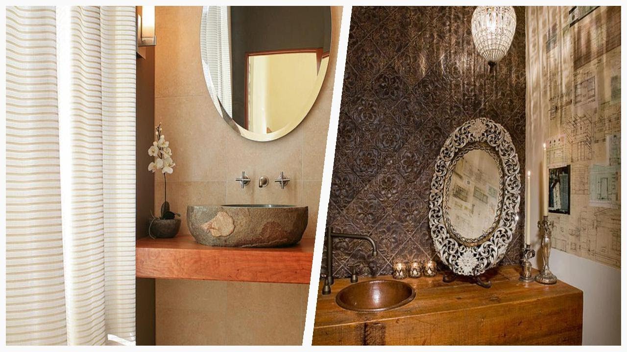 75 Brown Powder Room Design Ideas You'll Love ⭐️ - YouTube