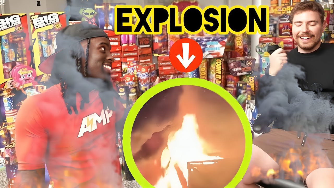 Kai Cenat & Mr Beast FAKE ROOM EXPLOSION On Live Stream! - YouTube