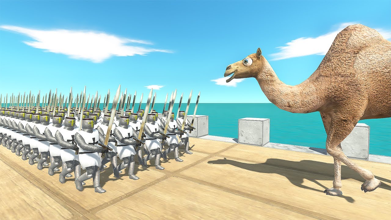 100 Knights vs Mammals! - Animal Revolt Battle Simulator - YouTube