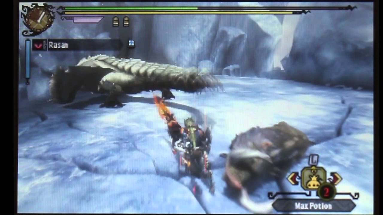 G Rank Barioth Solo - Monster Hunter 3 Ultimate 3ds - YouTube