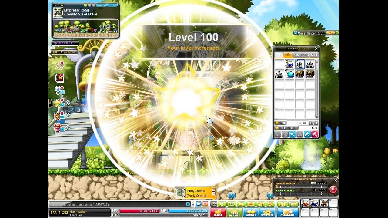 Maplestory [Level 100] XP Potion [Heroes of Maple PATCH] [Guide in the ...