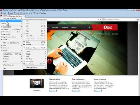 Opera 11-12: Main menu - YouTube