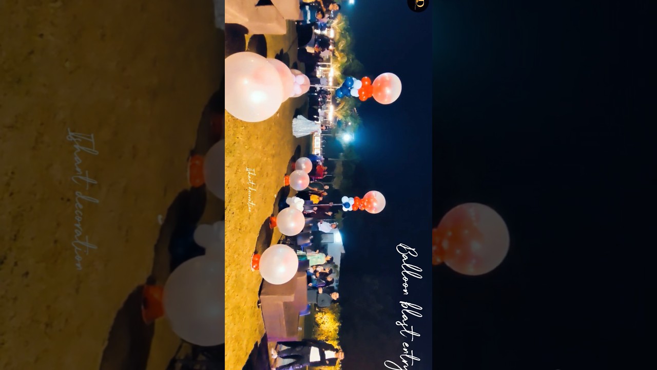 Birthday decoration ideas|balloon blast entry #baloondecoration # ...