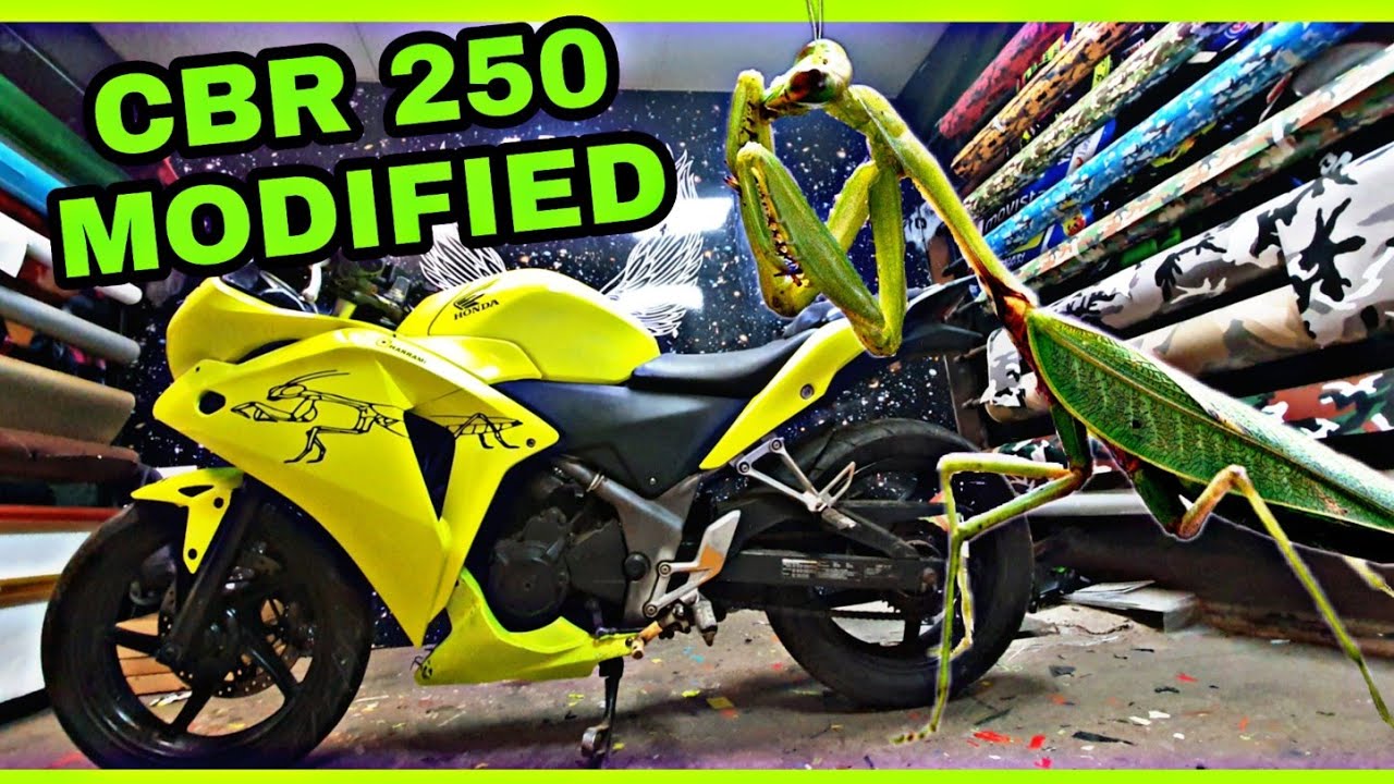 Honda CBR Vinyl Wrapping Fluorescent Green | CBR Modification ...
