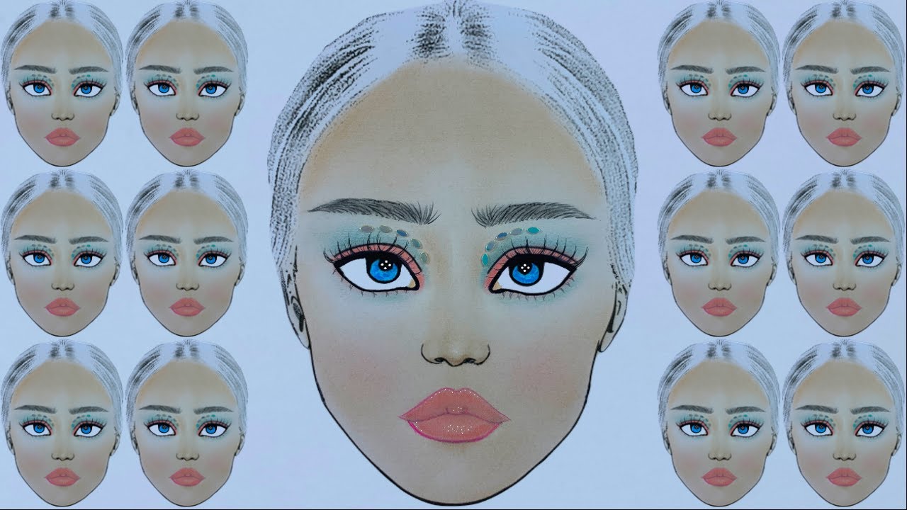 If Barbie Girl Was a Gen Z !! Barbie Girl Makeup Face Chart Tutorial ...
