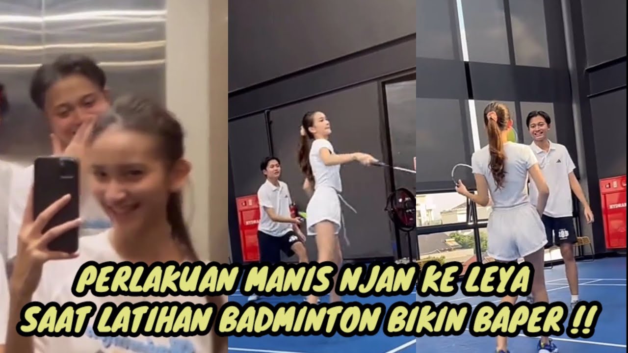 BIKIN BAPER SAAT NJAN & LEYA LATIHAN BADMINTON !! - YouTube