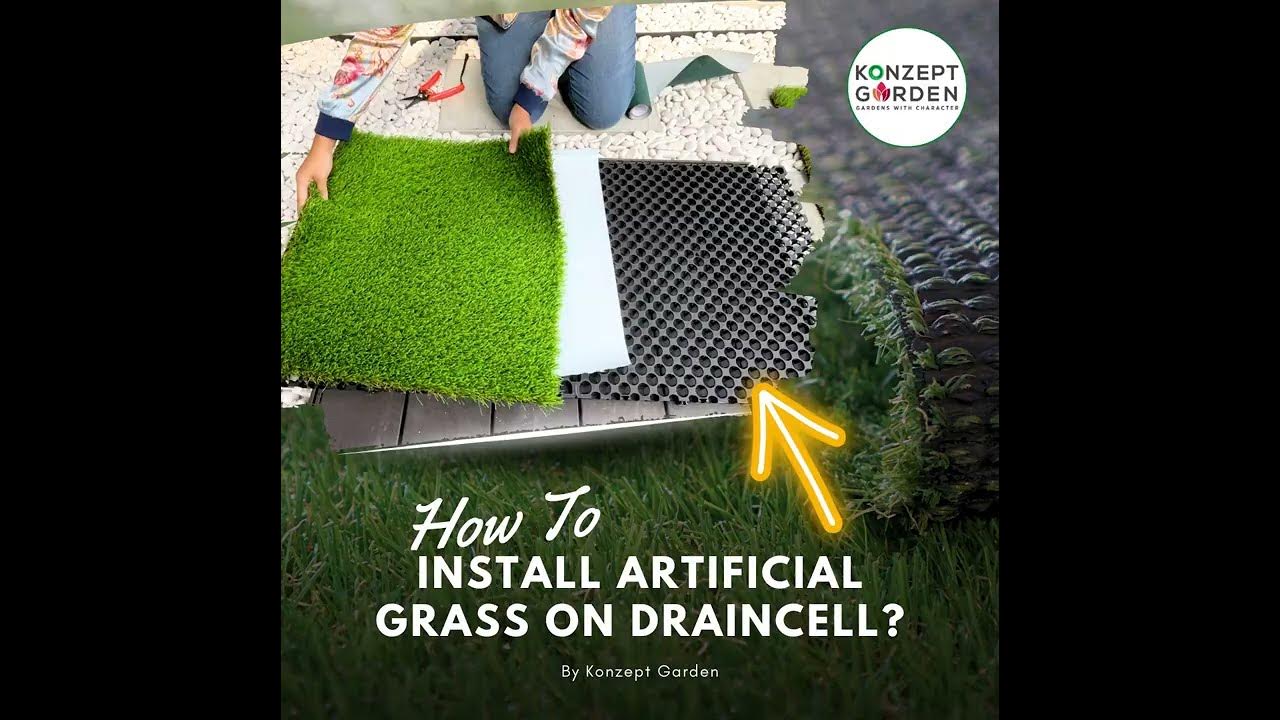 🧰 Home Improvement Made Fun: Learn to Install Artificial Grass on Drain ...