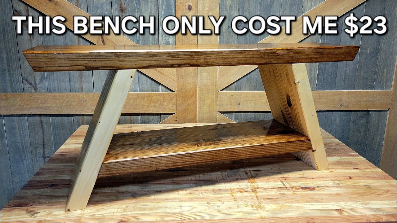 Make $300 with FIVE 2x6's | A Simple Bench Build that SELLS | DIY - YouTube