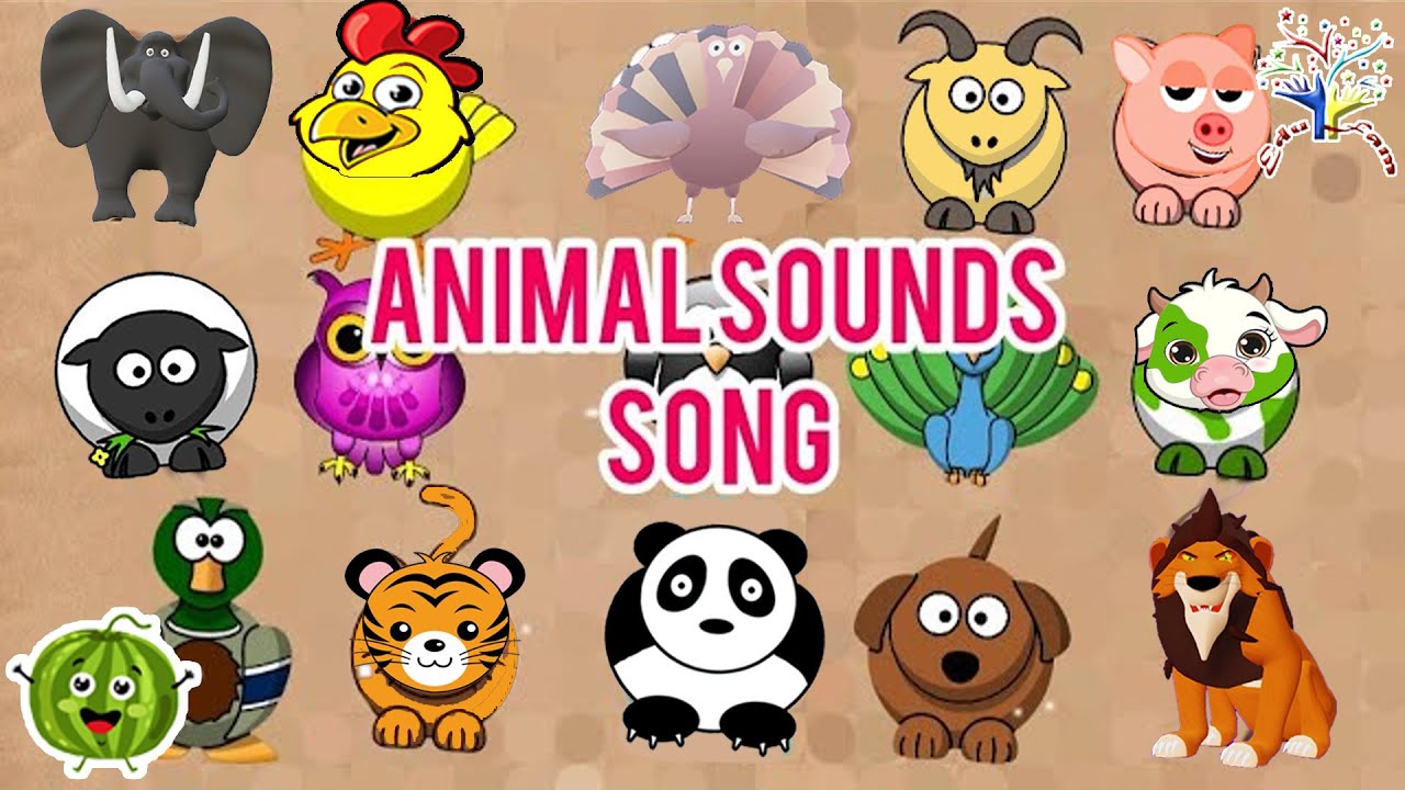 The Animal Sounds Song AS12 | Fun Animal Sounds for Kids | EduFam ...