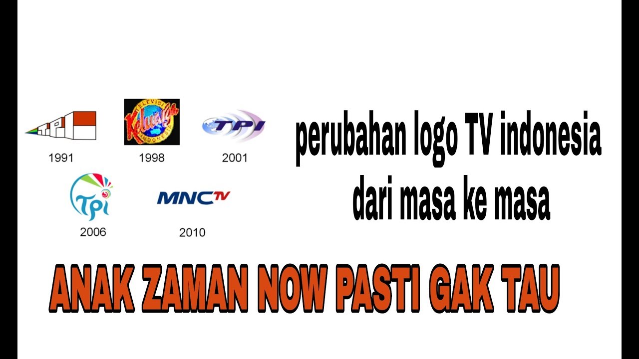 perubahan LOGO TV INDONESIA dari masa ke masa - YouTube