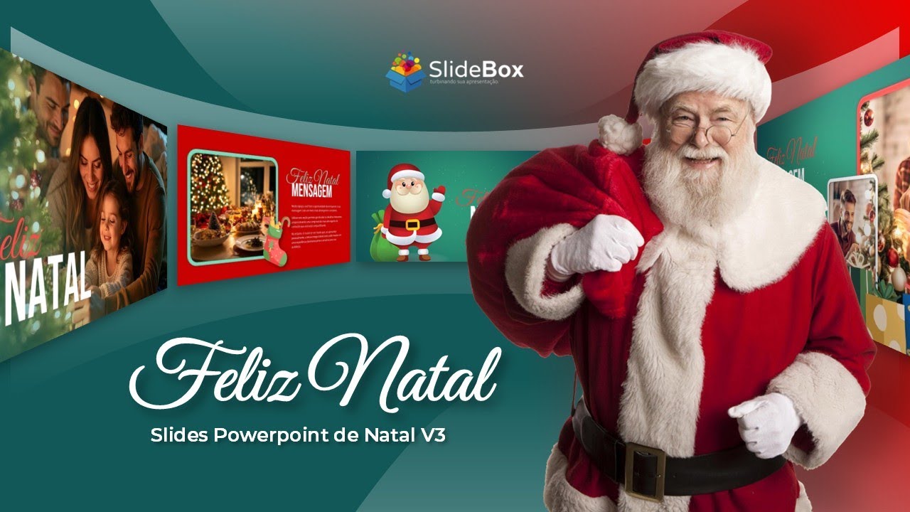 🎄 Novo Template de Natal no Ar | Slides PowerPoint de Natal V3 🎄 - YouTube