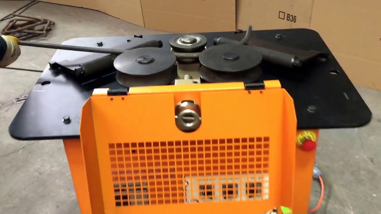rebar helical bender SX 36 - YouTube