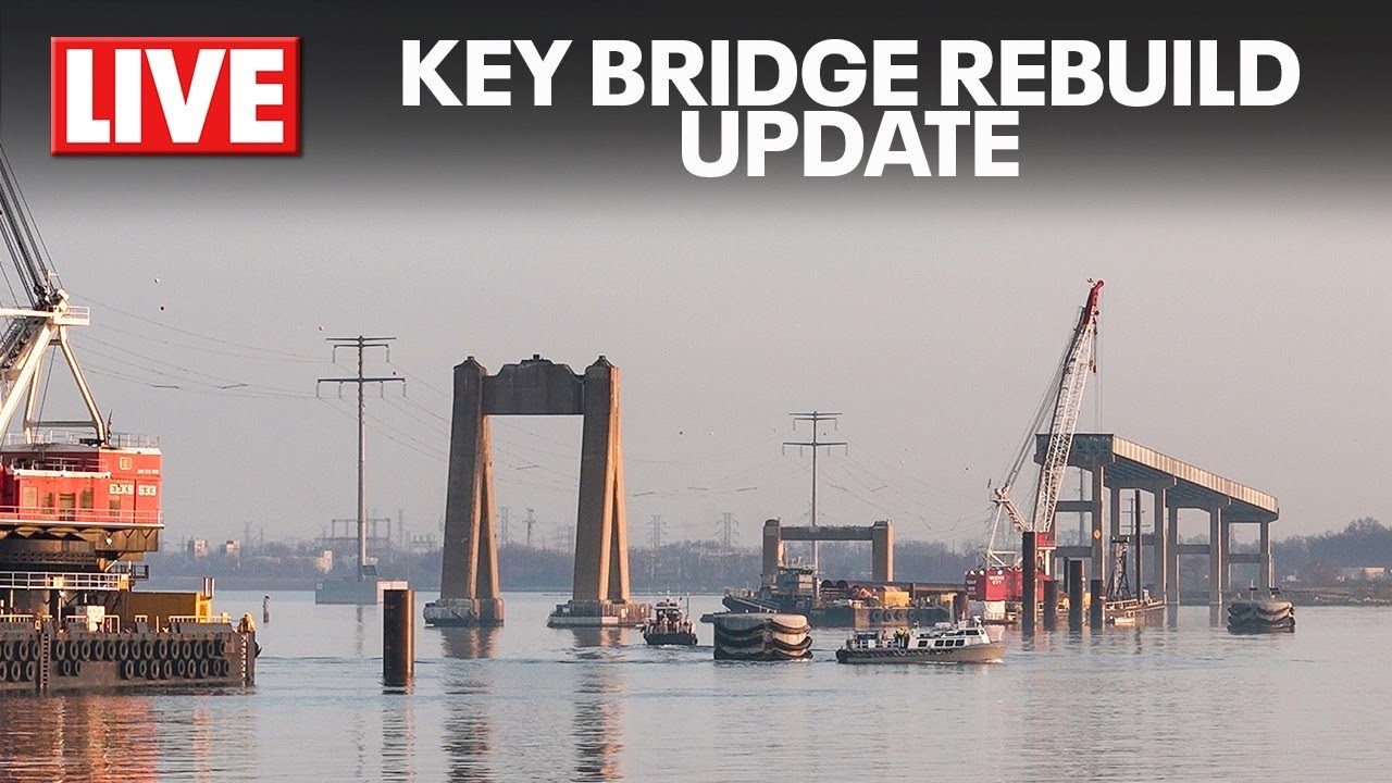 LIVE: Key Bridge Rebuild Boat Tour - YouTube