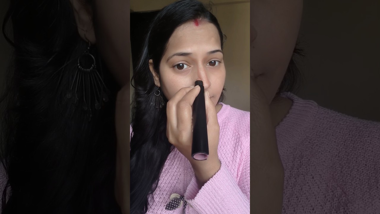 Simple contour Tricks To make- up your👃slim - YouTube