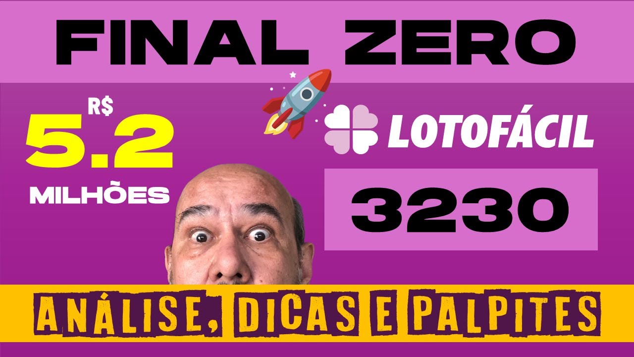 3230 LOTOFÁCIL FINAL ZERO Análise dicas e palpites - YouTube