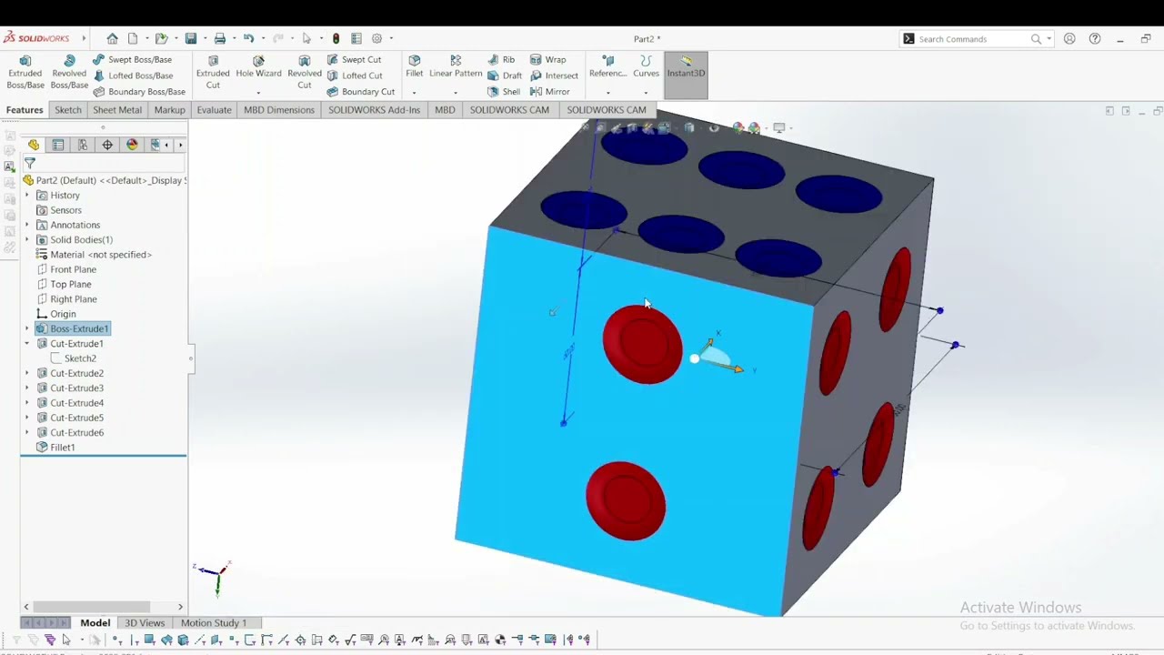 Roll DICE 3D Modelling How To Make Dice In Solidworks CADD Library Roll DICE 3D Modelling How To Make Dice In Solidworks CADD Library