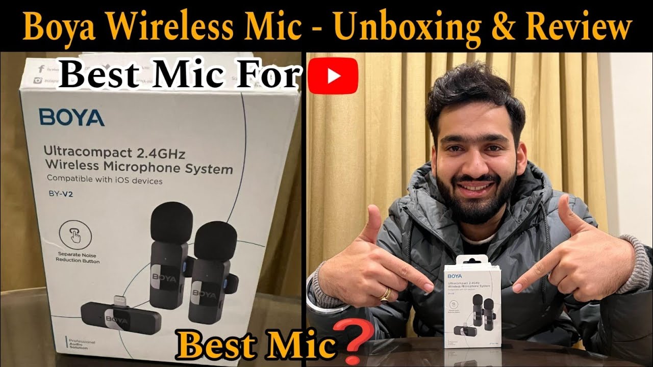 Best Wireless Mic for Youtubers & Vloggers | Boya BY-V2 | Cheapest ...