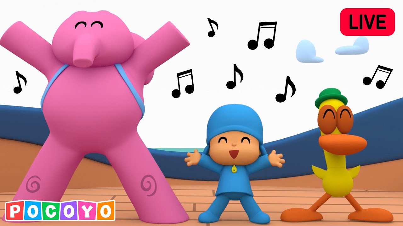 LIVE 🔴 🎶Singalong with Pocoyo! 🎤 The BEST Pocoyo Songs ⭐️ | Pocoyo ...