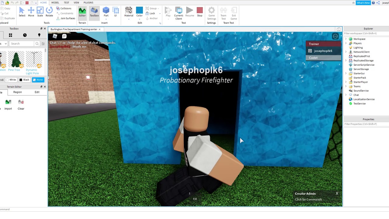 Burlington Fire Department Training center Roblox Studio 2020 05 27 14 ...