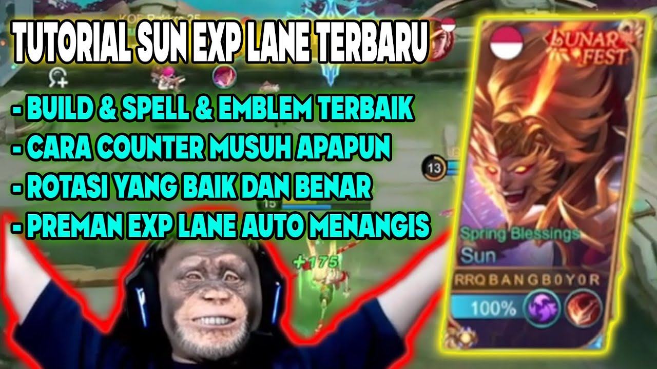 CARA BERMAIN SUN EXP LANE TERBARU 2023 | BUILD & EMBLEM TERBAIK SUN EXP ...