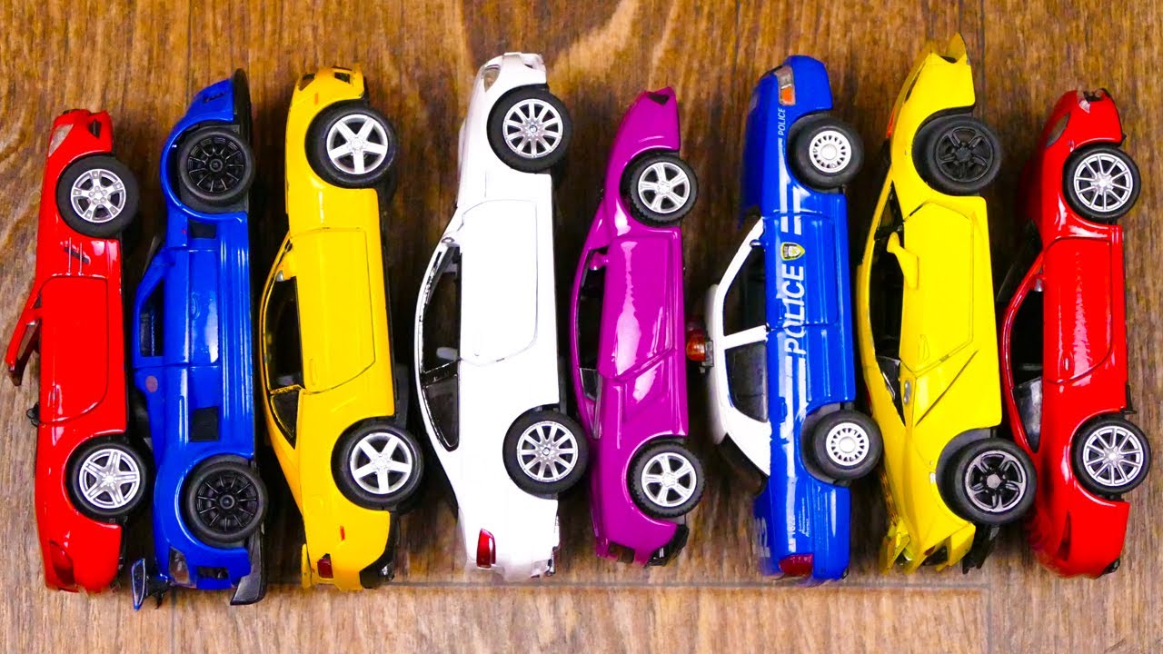 Different Diecast Fine Racing Cars Sizes and Types from the Floor - YouTube