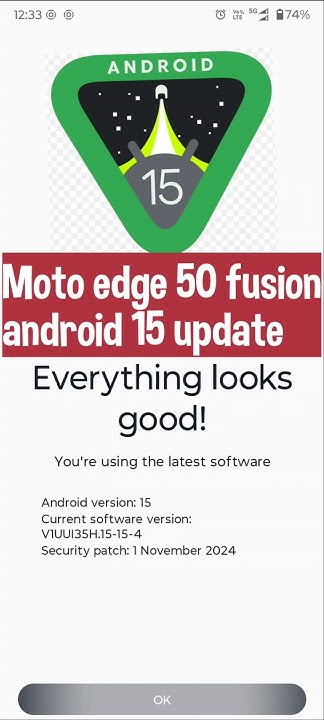 Moto edge 50 fusion android 15 update | moto android 15 update #android #android15 - YouTube
