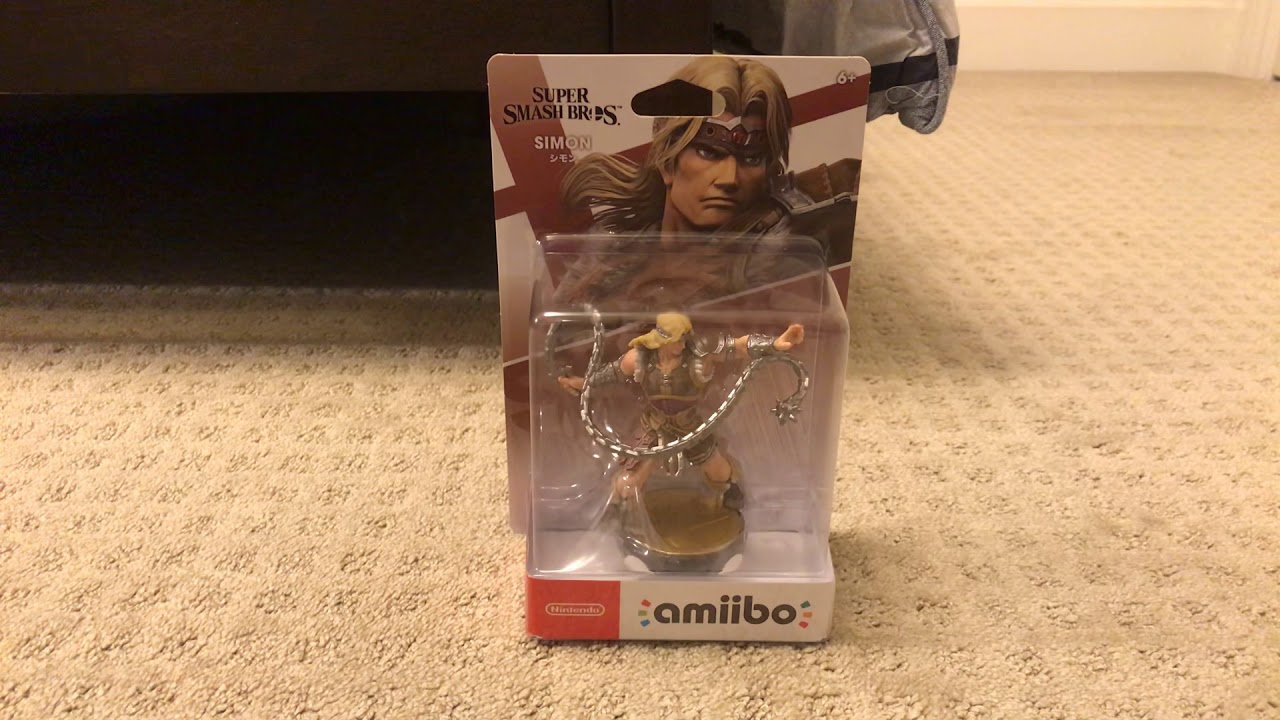 Simon Belmont amiibo unboxing + review - YouTube