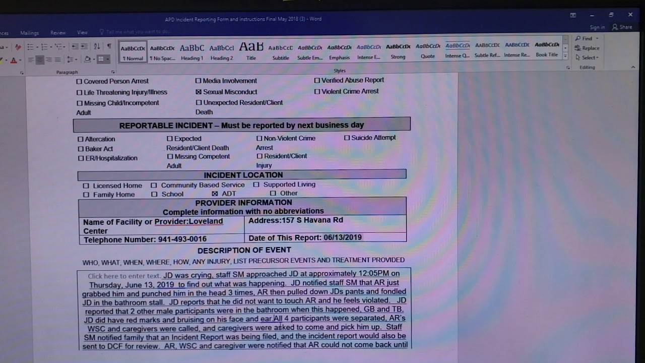APD Incident Report Training - YouTube