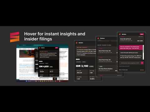 Sectors Ticker Lens Chrome Extension