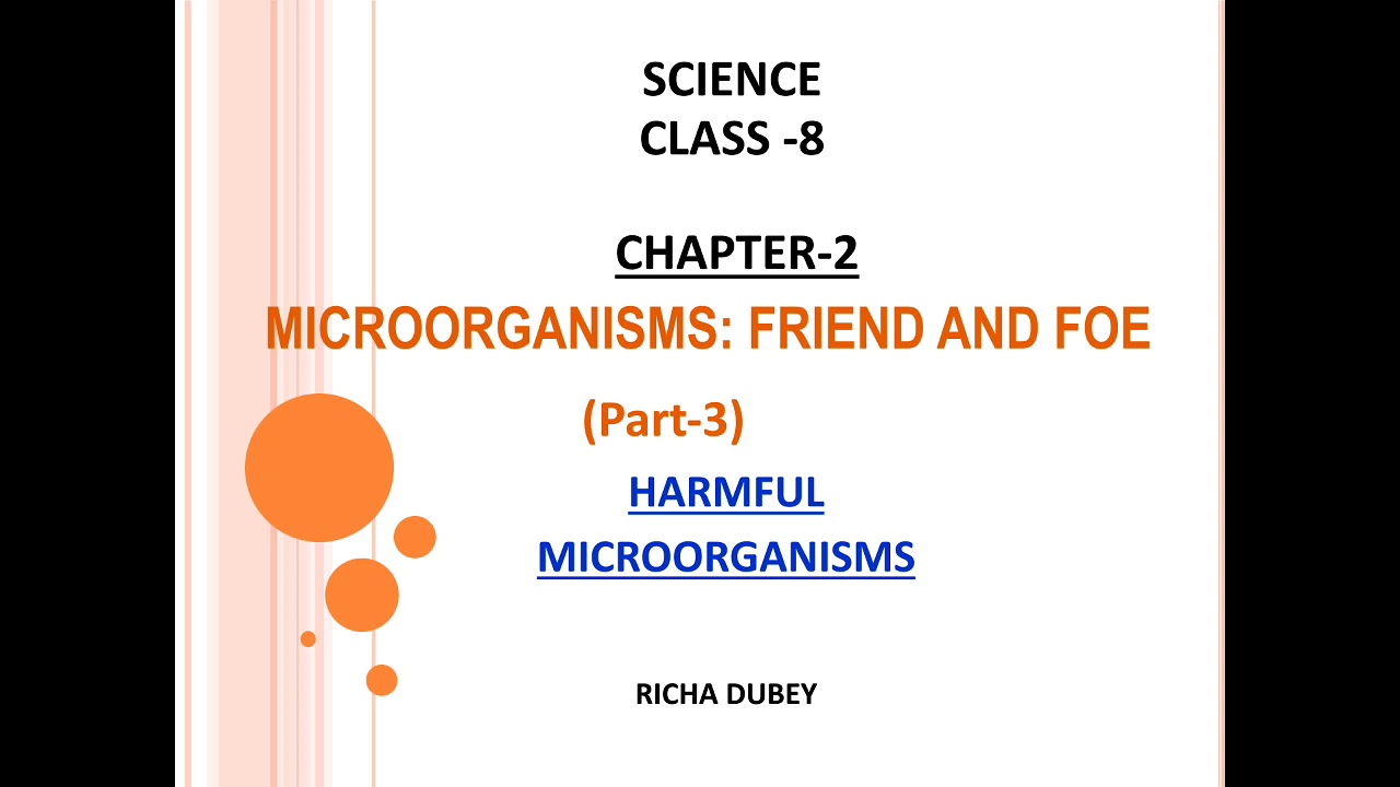 E- Science Kaksha,Class 8Chapter 2,Part-3,Harmful microorganisms - YouTube