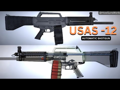 USAS-12 Automatic Shotgun😱: The Ultimate Close-Quarters Weapon@How_Guns_works - YouTube