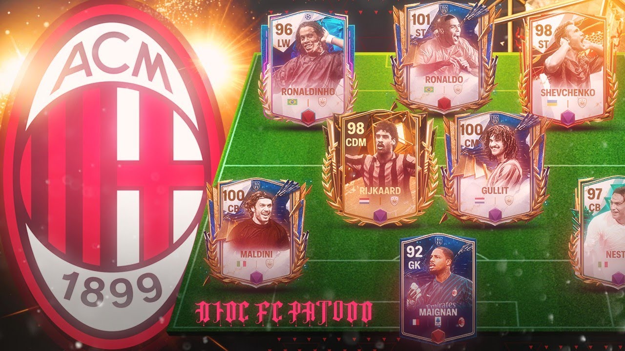 EL MEJOR FULL AC MILAN DE FC MOBILE - YouTube