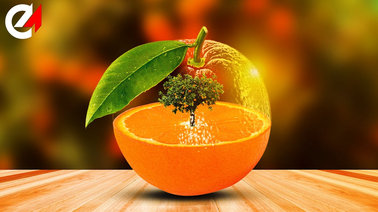 How to Orenge Pictures Efface design | Adobe Photoshop #shorts # ...