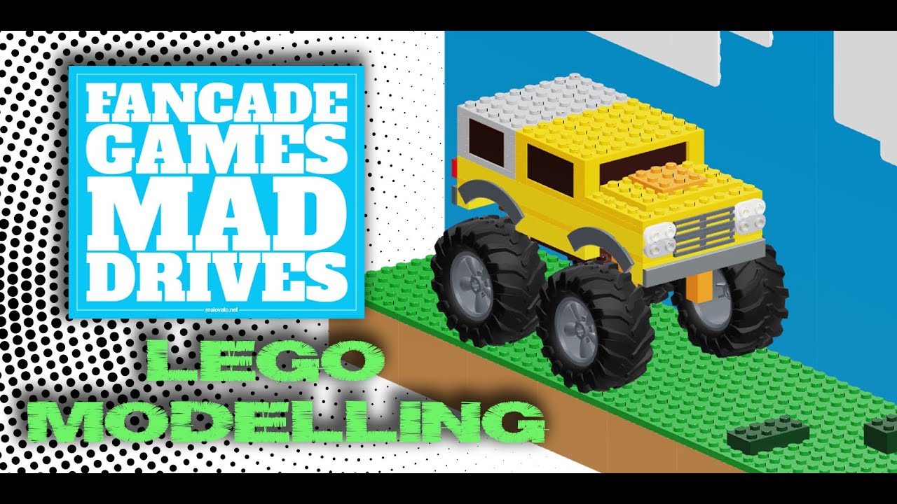 LEGO 3D Modelling speed 1000х FANCADE Yellow CARS Drifve MAD - YouTube