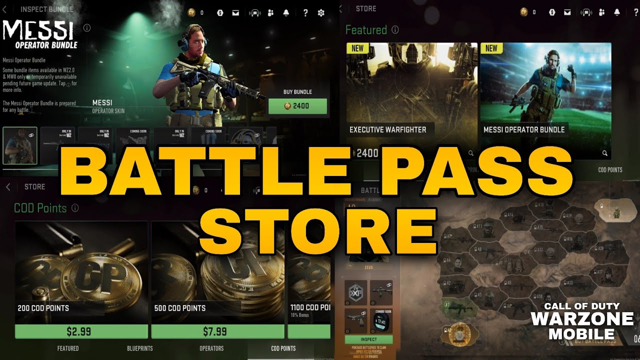 Warzone Mobile Battle Pass & Store Features - YouTube