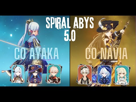 Freeze Ayaka - Nuke Navia - Spiral Abyss - Genshin Impact - YouTube