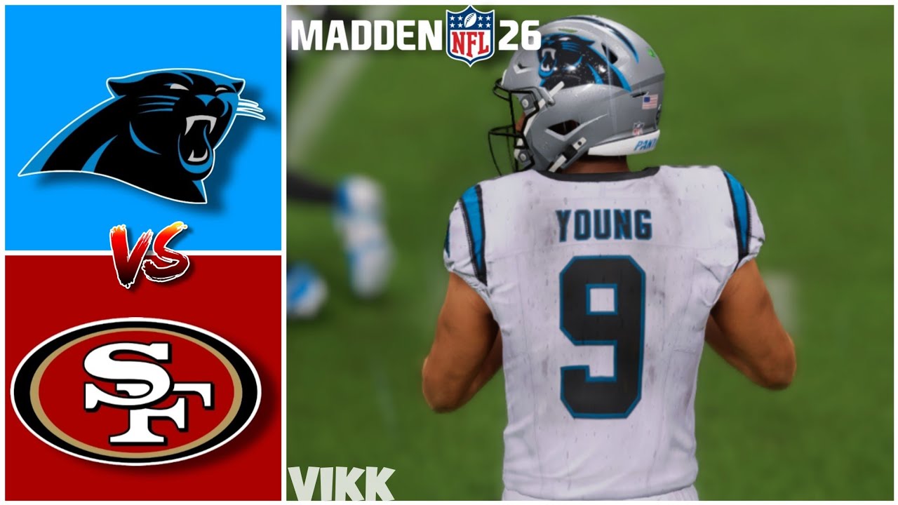 Panthers vs 49ers Week 12 Simulation (Madden 26 Rosters) - YouTube