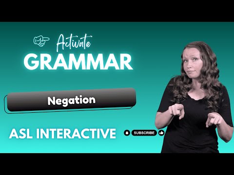 ASL Practice: ASL NEGATION | Negatives in asl | #aslinteractive - YouTube