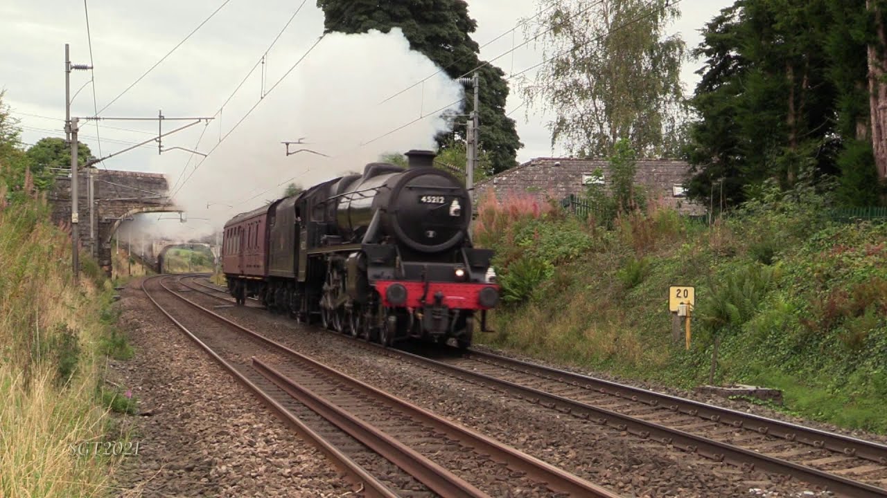 LMS 45212 Speeds towards Fort William 12/9/21. - YouTube