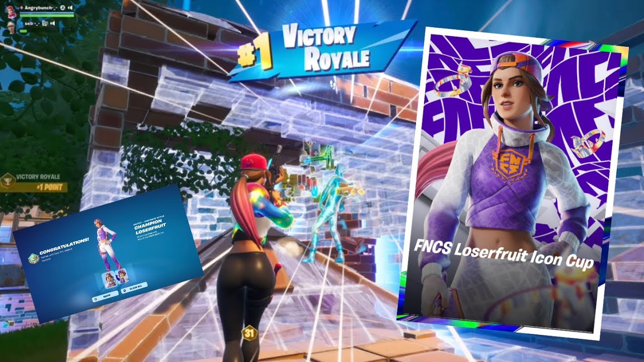 How I WON the NEW FNCS Loserfruit Skin Cup!!! (4K ps5) - YouTube
