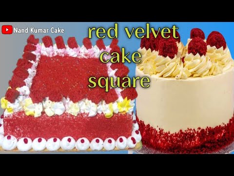 3 pound red velvet /cake 🎂 square/ shape birthday cake/🎉 design new ...
