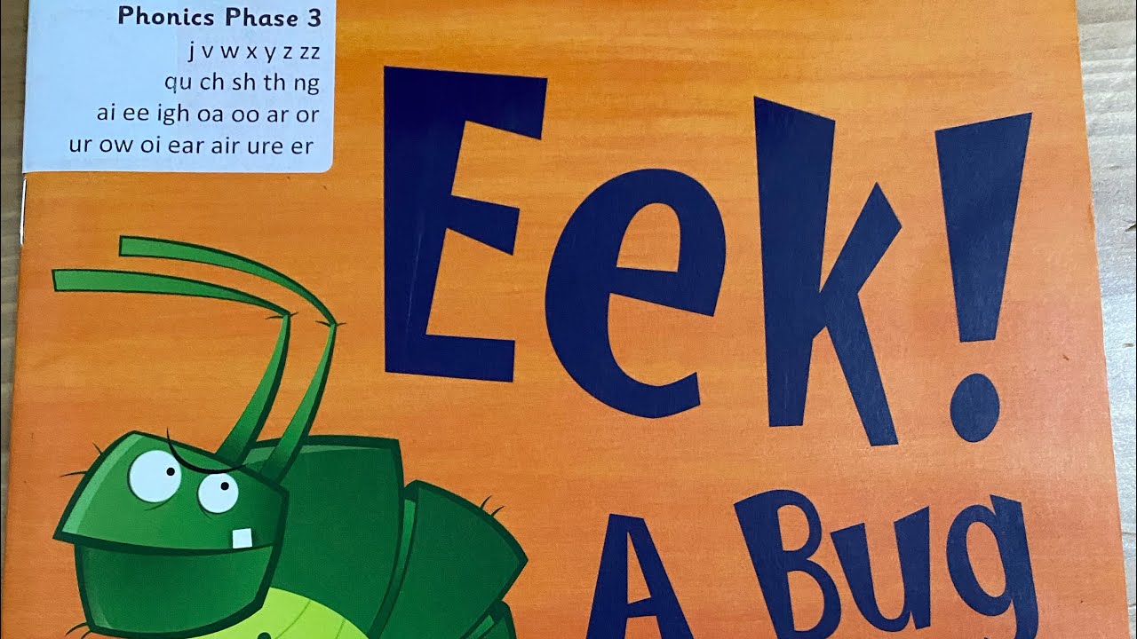 Eek! A bug - motivating your children to do book reading - YouTube