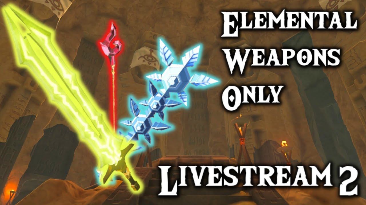 Can I Beat BOTW While Only Using Elemental Weapons?- Livestream 2 - YouTube
