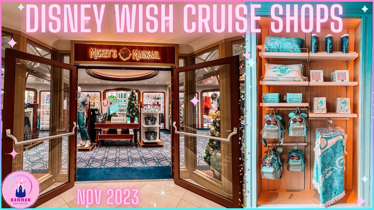 Disney Wish Disney Cruise Line Gift Shop Tour Loungefly Christmas ...