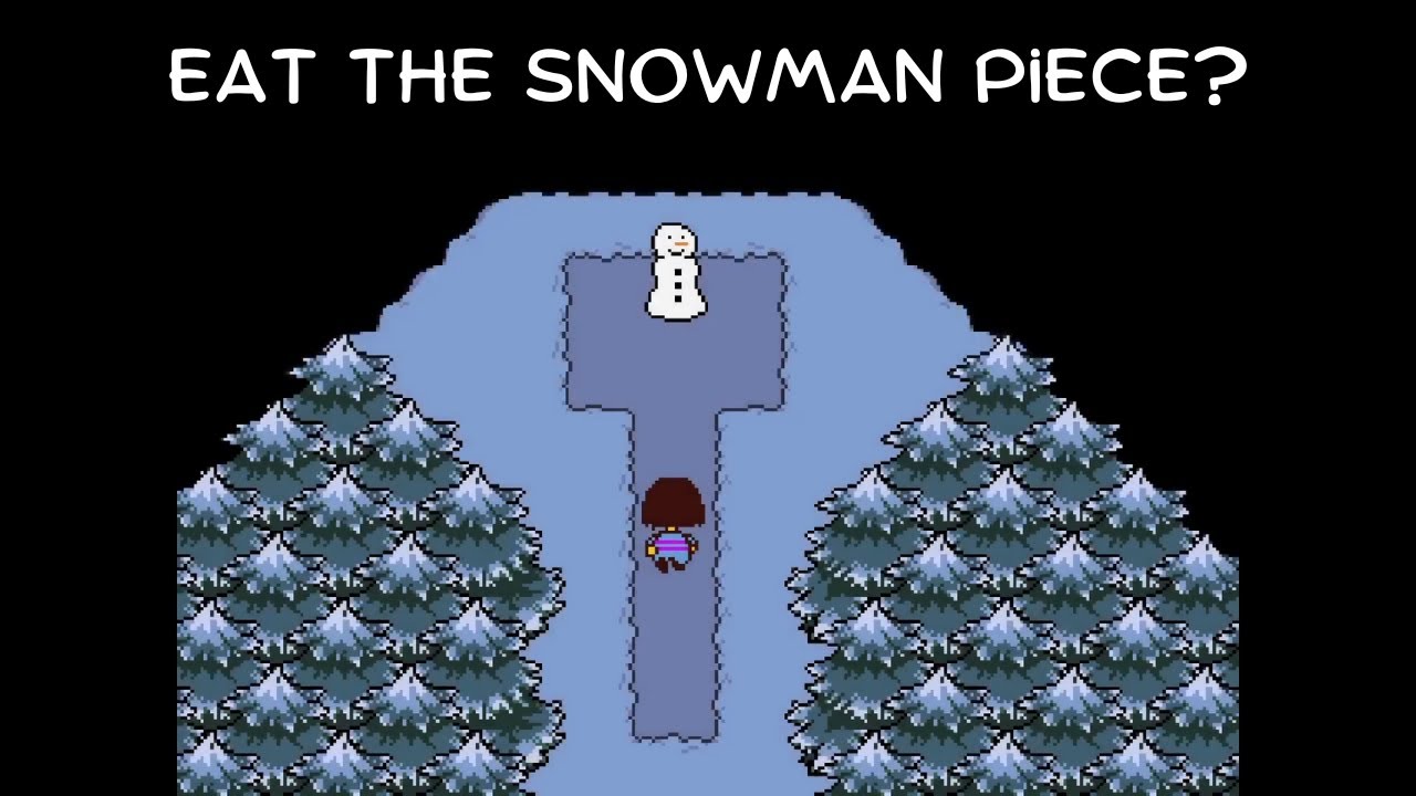 What Happens If You Eat The Snowman Piece Infront Of The Snowman? - YouTube