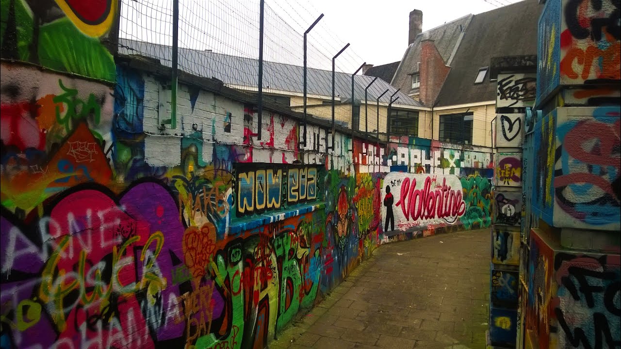 Graffiti Street Ghent / Graffiti Straat Gent / Werregarensteeg - YouTube