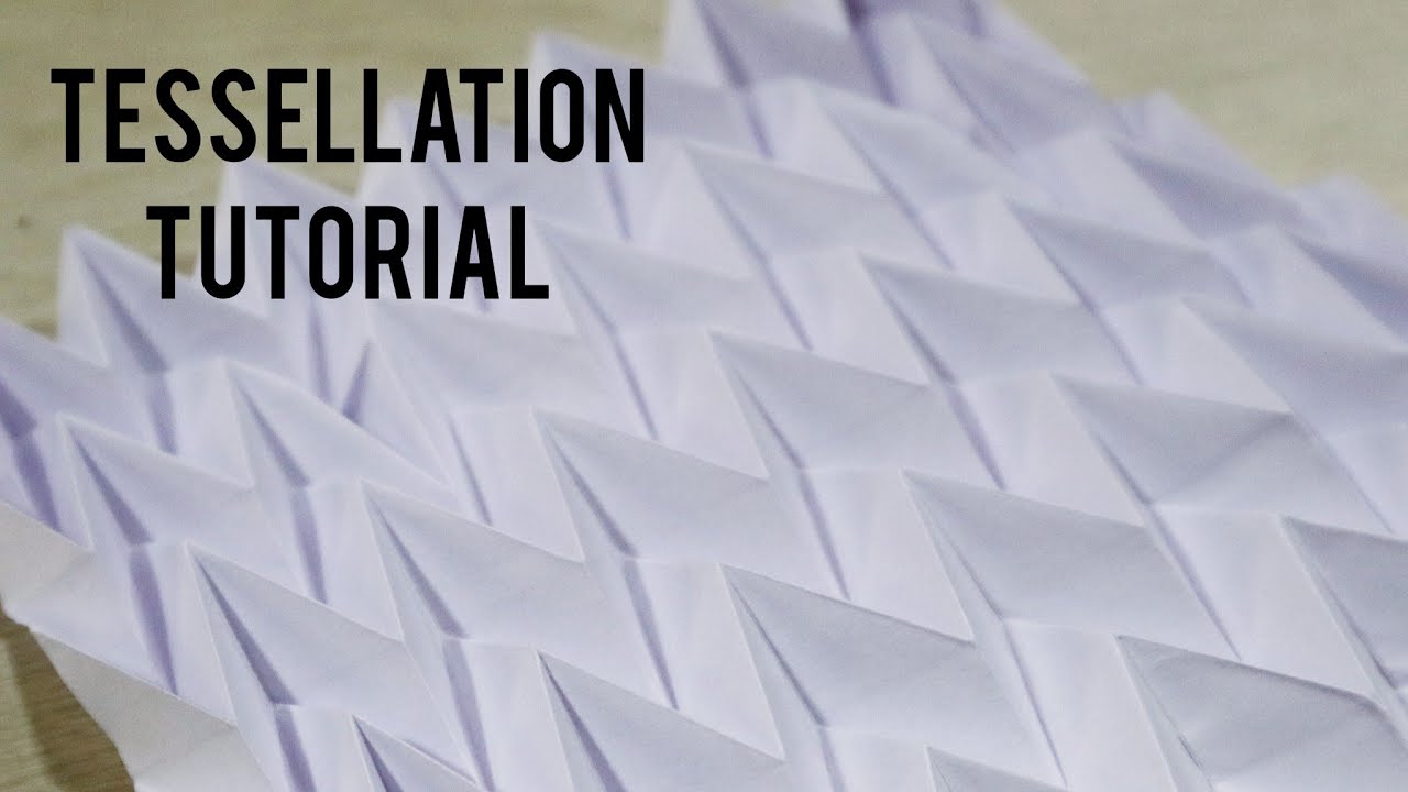 Origami Tessellation Tutorial || 3d Origami Pattern Easy || - YouTube