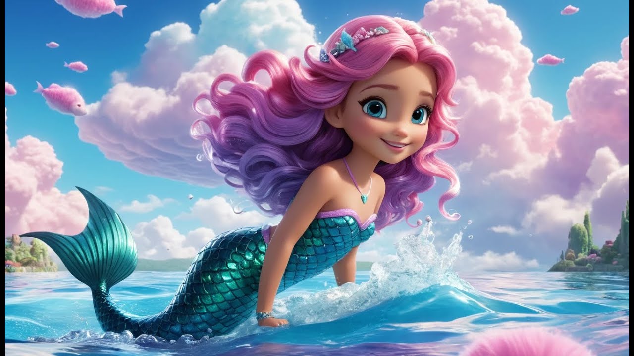 Mermaid Mia’s Cotton Candy Castle | Fun Mermaid Song for Kids | Sweet ...